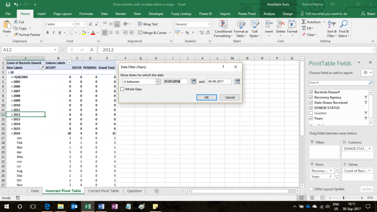 PIVOT TABLES Ashish Mathur s Blog