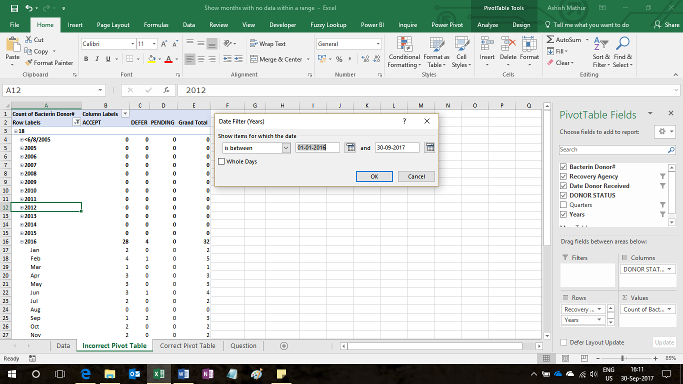 How To Show Months In Pivot Table Brokeasshome